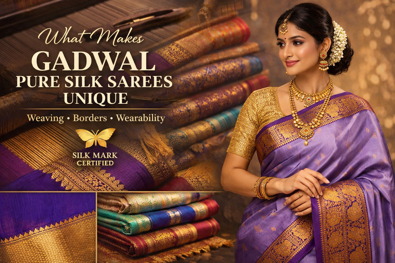 Why Gadwal Silk Sarees Feel So Light Yet So Rich (Hidden Weaving Secret ...