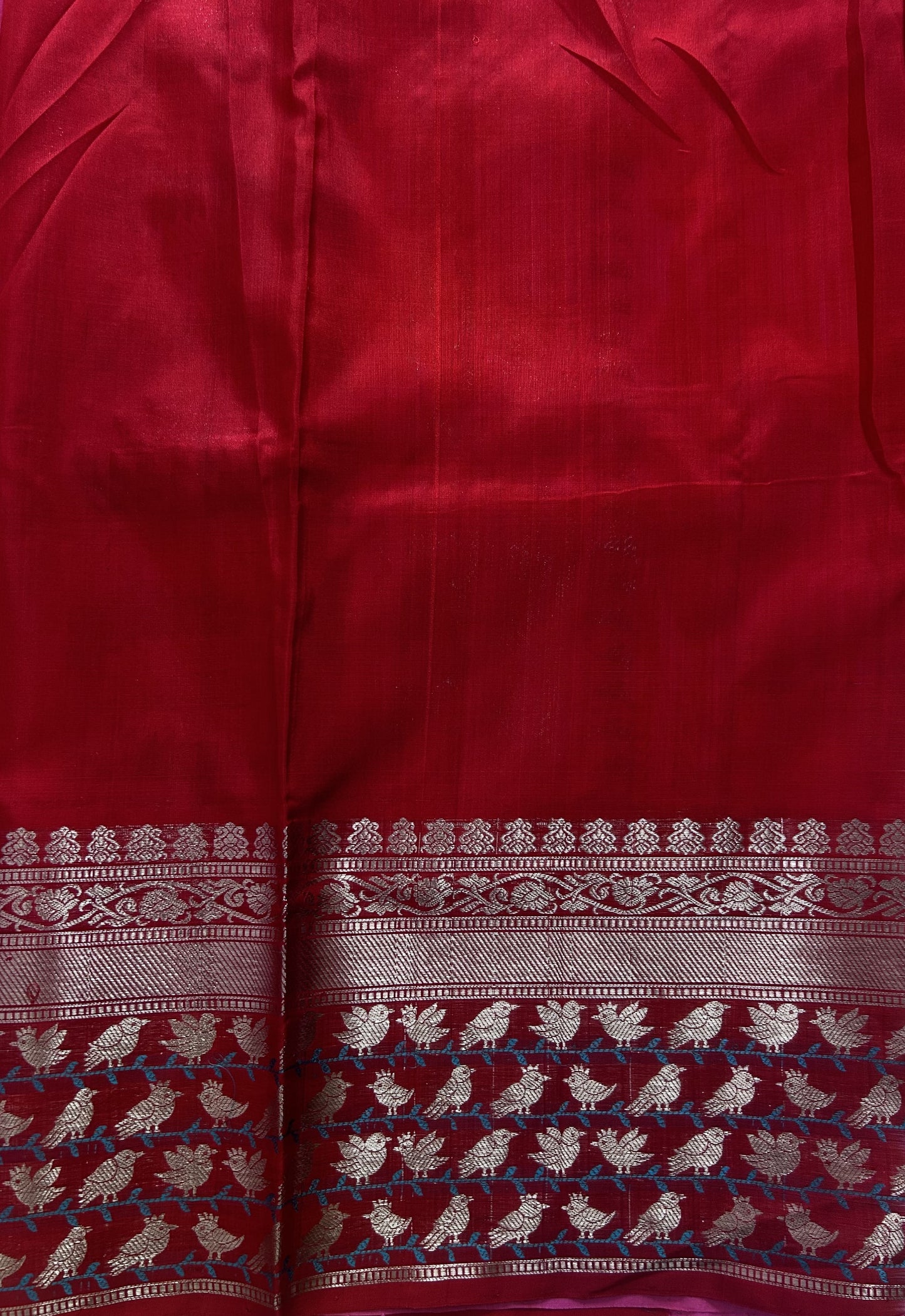 Venkatagiri Pattu Saree Rose Pink Colored Complemented With a Pattu Ro ...