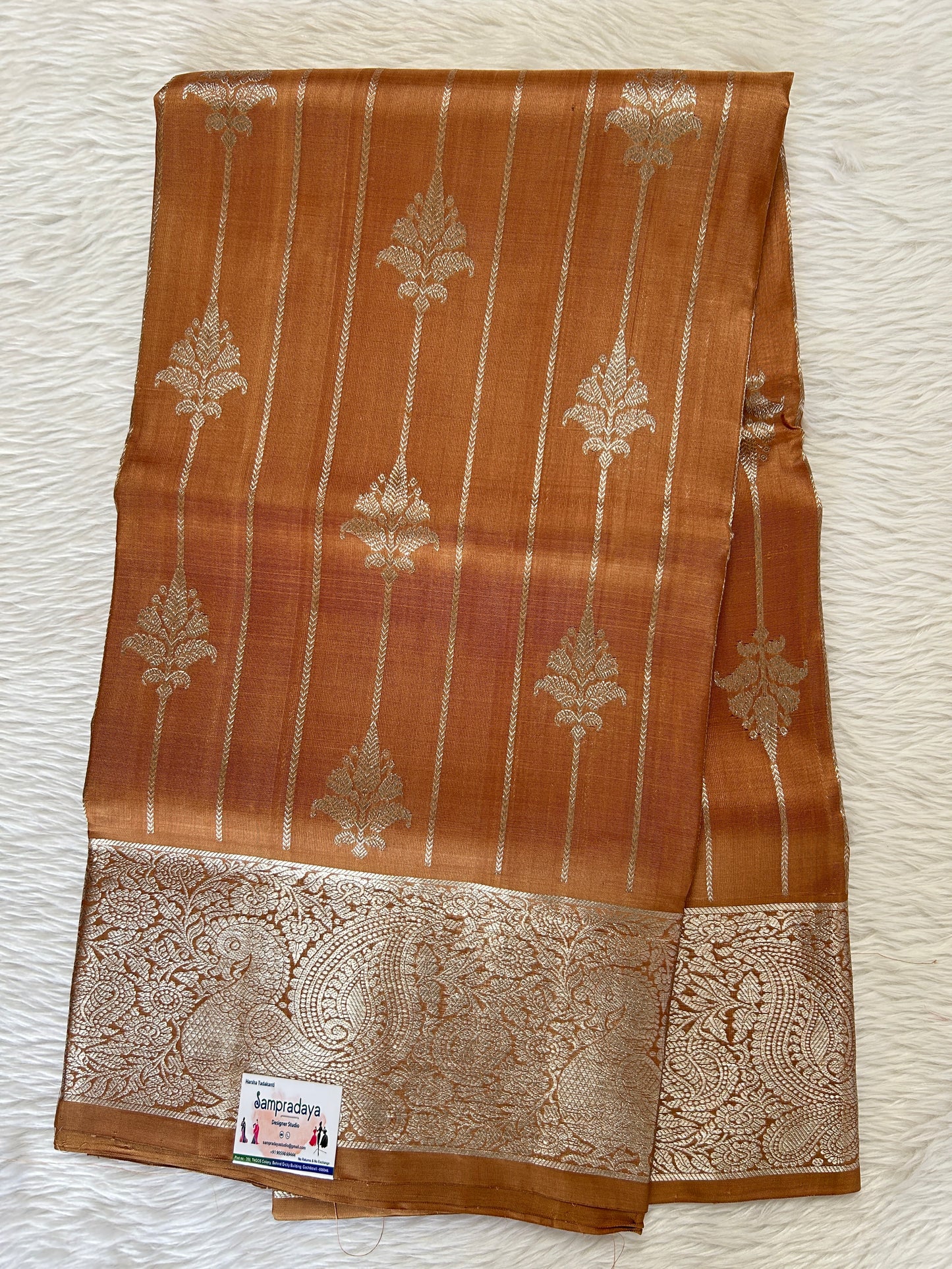 Venkatagiri Pattu Saree Pastel Brown Color Pattu Silver Kanchi Border ...