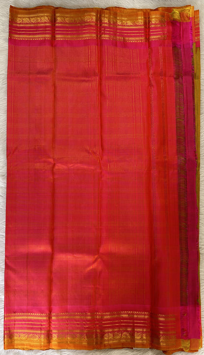 Gadwal Pattu Saree Mustard Yellow Colored Complemented With a Pattu Ro ...