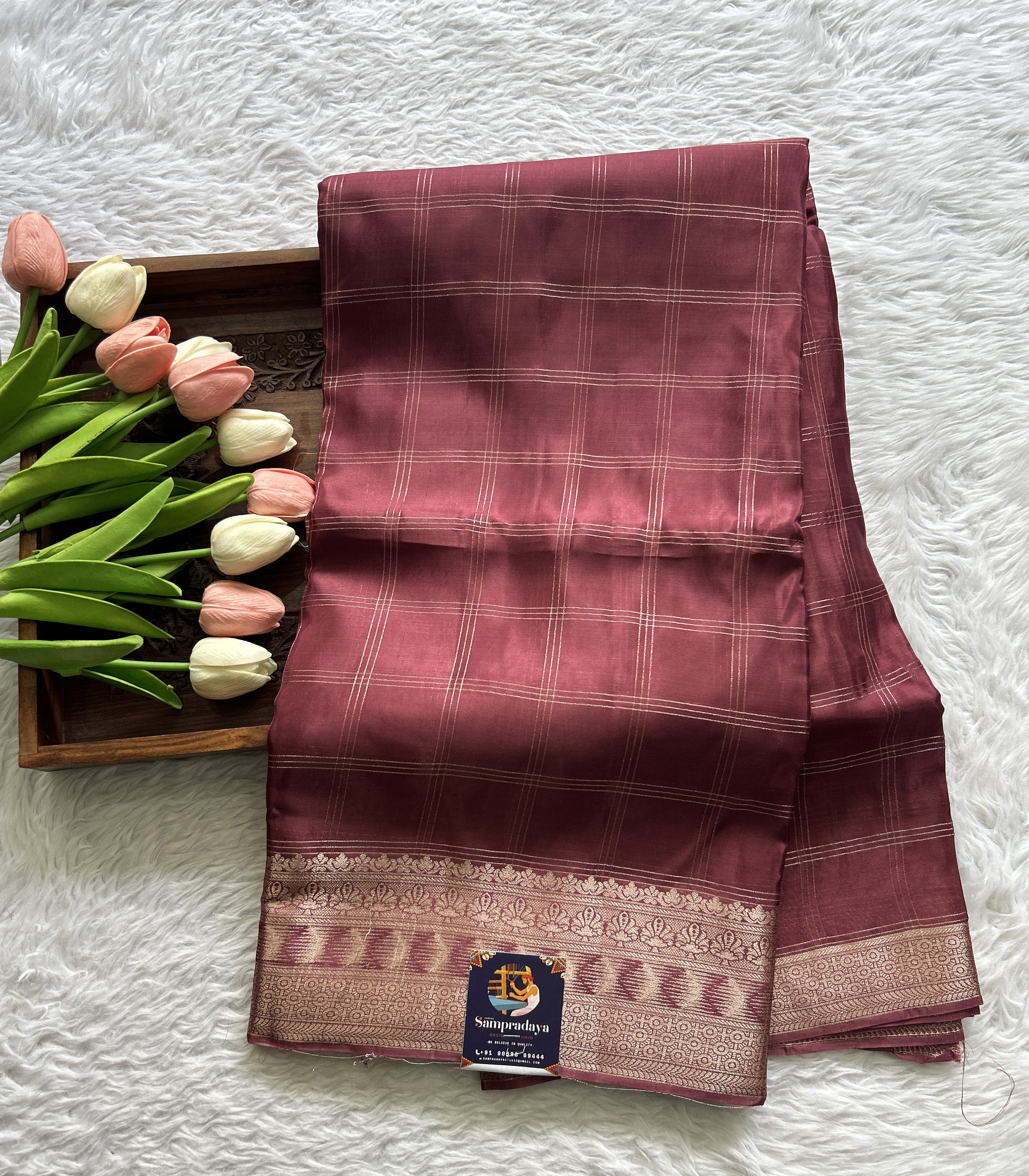 Satin Silk Saree Onion Pink Color with a Zari Border. – Sampradaya ...