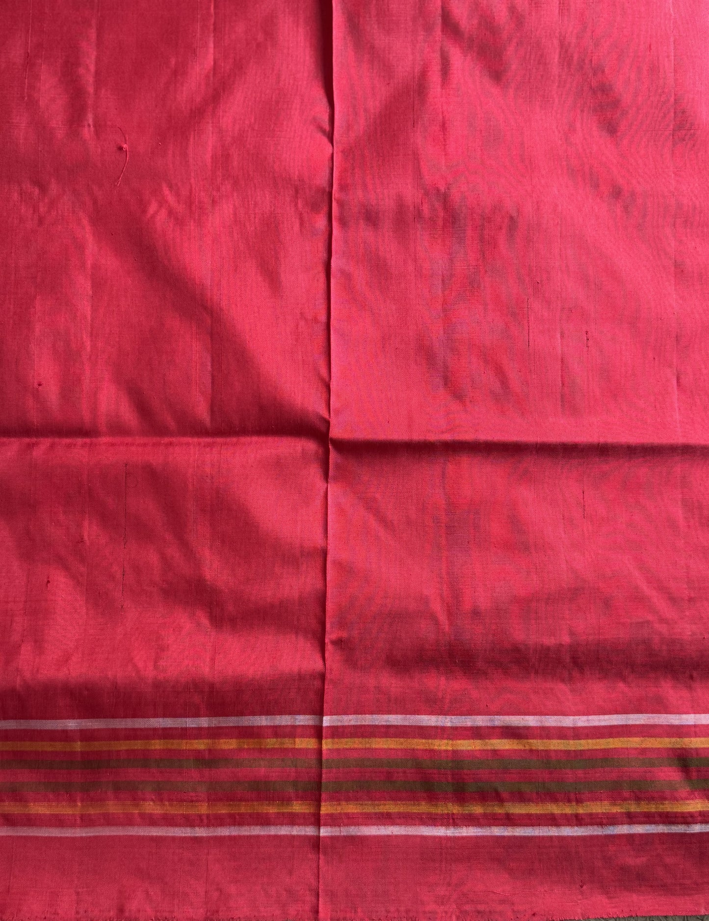 Ikkat Pattu Saree Light Orange Colored with a Patalo border ...