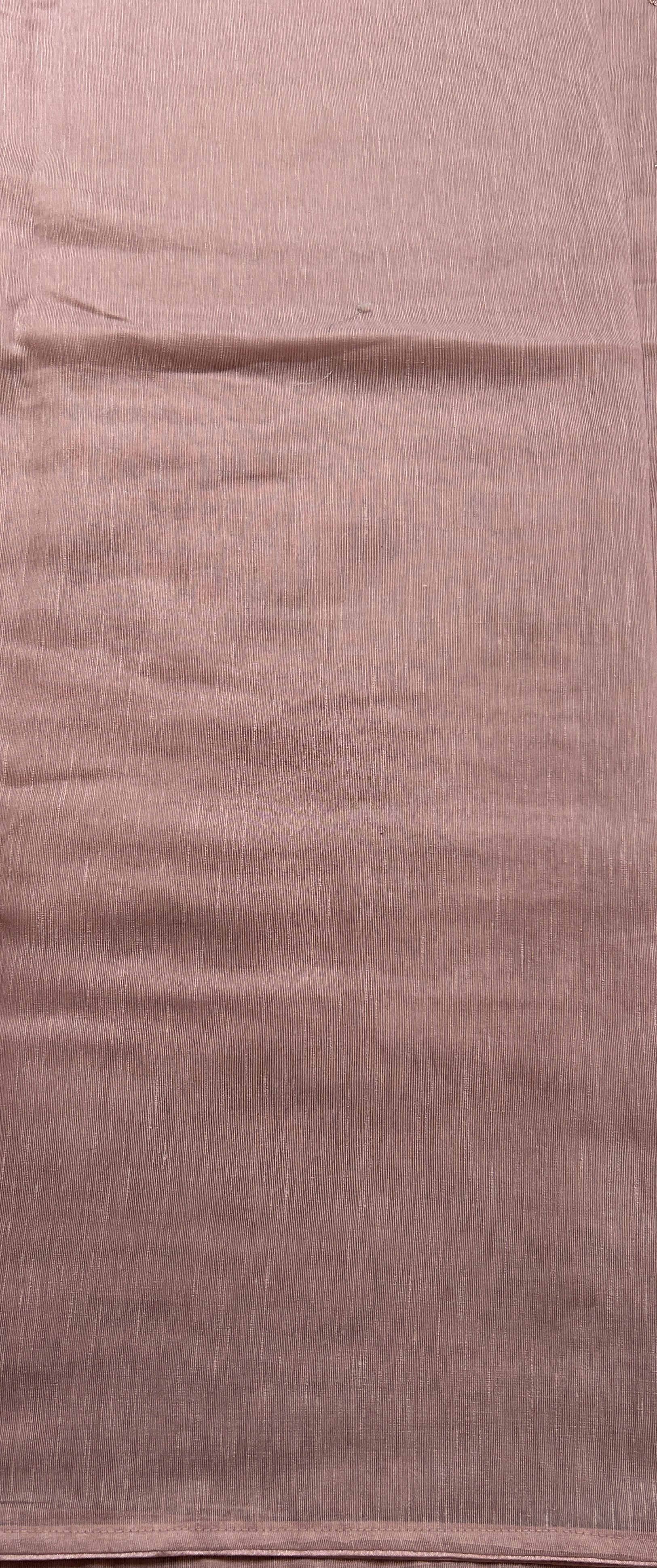 Semi Tussar Silk Saree Onion Pink color with a borderless. – Sampradaya ...