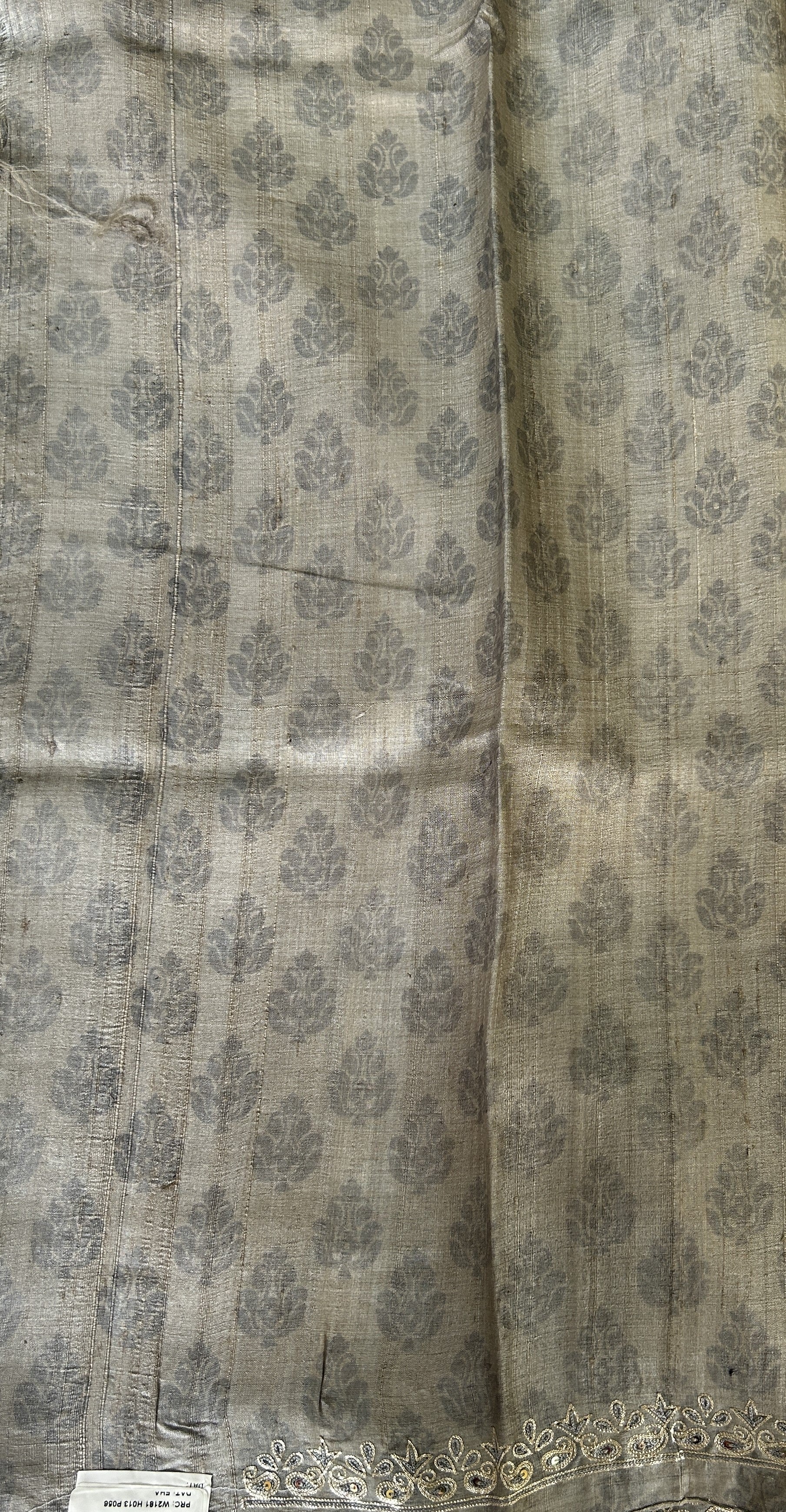 Pure Tussar Saree Gray Color with a Handwoven Border. – Sampradaya ...